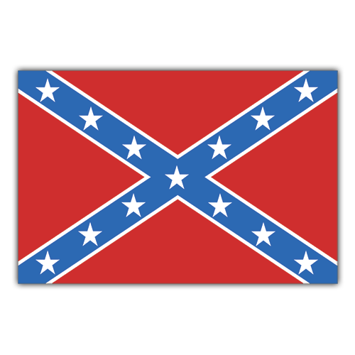 Flag - Sydstat-Dixie 001 | Blandede Stickers