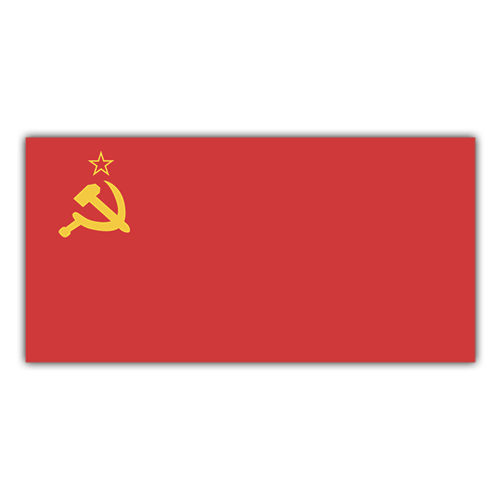 Flag Ussr 001 Blandede Stickers