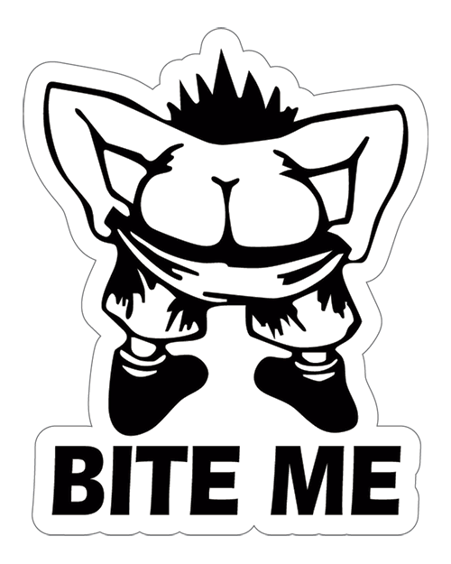 Bite Me 001 Sticker Funny Stickers 8920