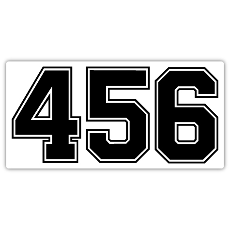 Race Number - Sticker | Numre og tal