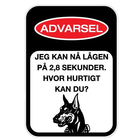 Advarsel - Fun 003 - Sticker | Alarmskilte