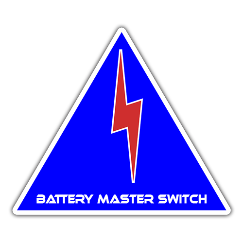 Battery Master Switch 14x12 cm | Sikkerhed