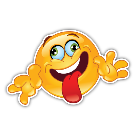 Smiley - Fjollet - Sticker | Smileys