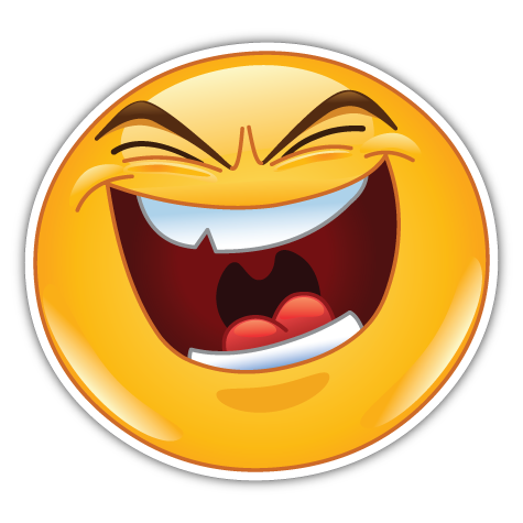 Smiley - Griner ondt - Sticker | Smileys