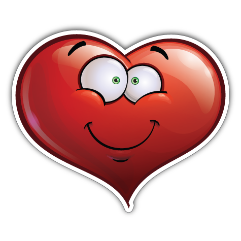 Smiley Hjerte - Sticker | Smileys