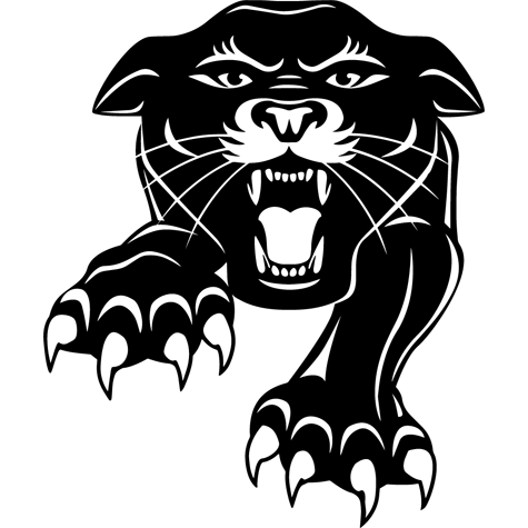 Sort Panter Dyr Tegning Portræt Sort Panter Der Holder Blodig