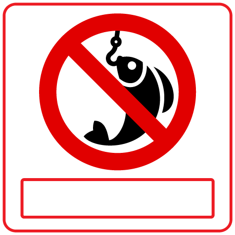 Fiskeri forbudt 001 | Forbudsskilte
